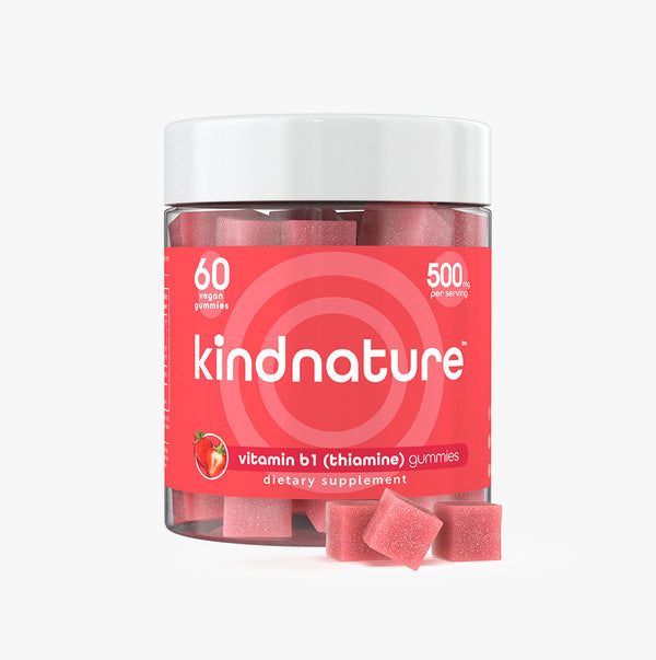 Vitamin B1 Gummies (500mg) – High Potency Thiamine Supplement for ...